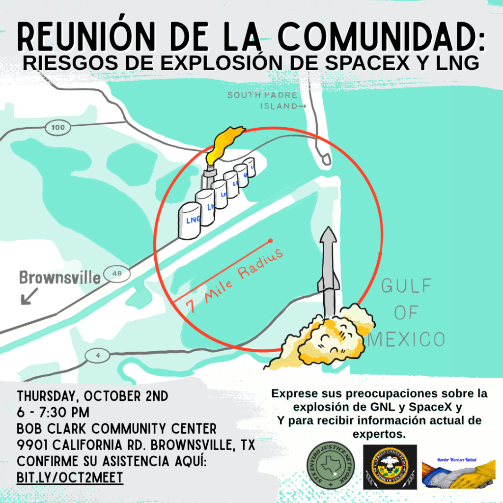 Oct 2: Brownsville Community Meeting on LNG & SpaceX Explosion Risks ...